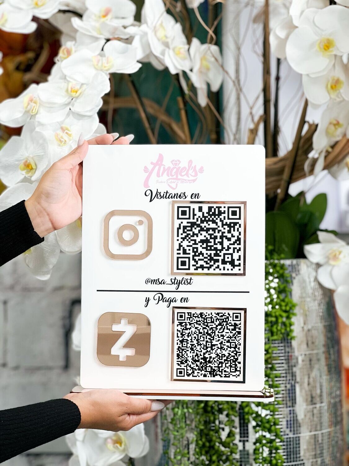 ACRYLIC Double QR Code – Bayoli