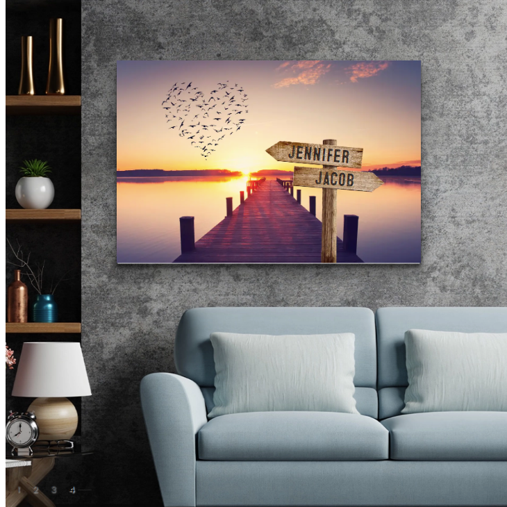 Acrilic Multi-Name Signpost in dock – Bayoli